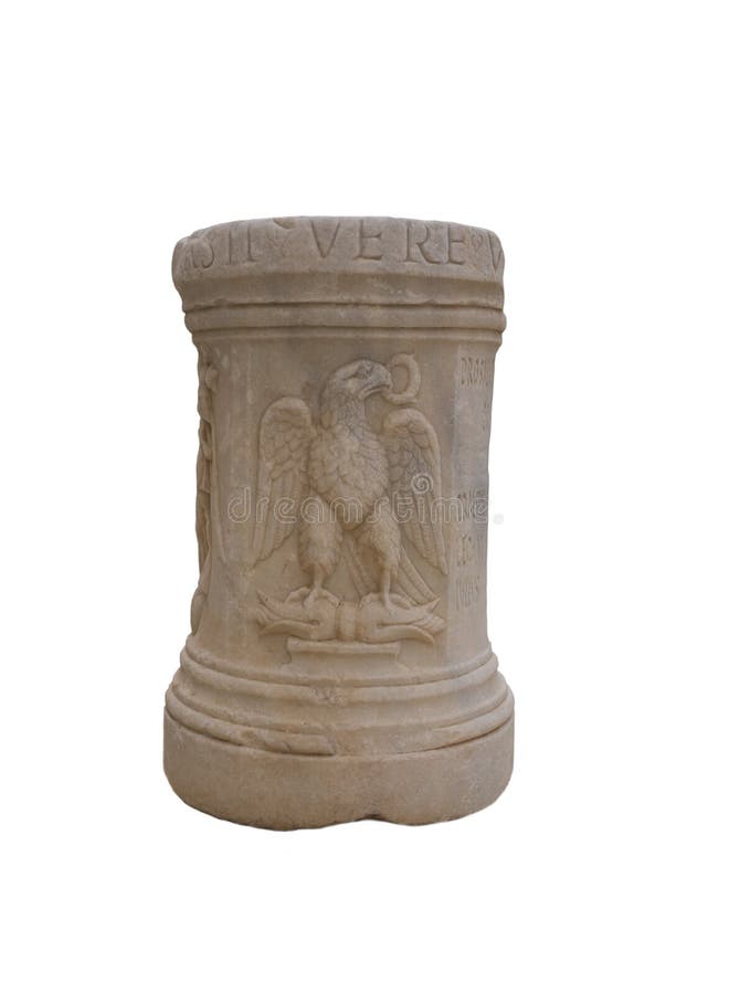 Rome Empire Symbol, Eagle Statue in Marble Stock Photo - Image of ...