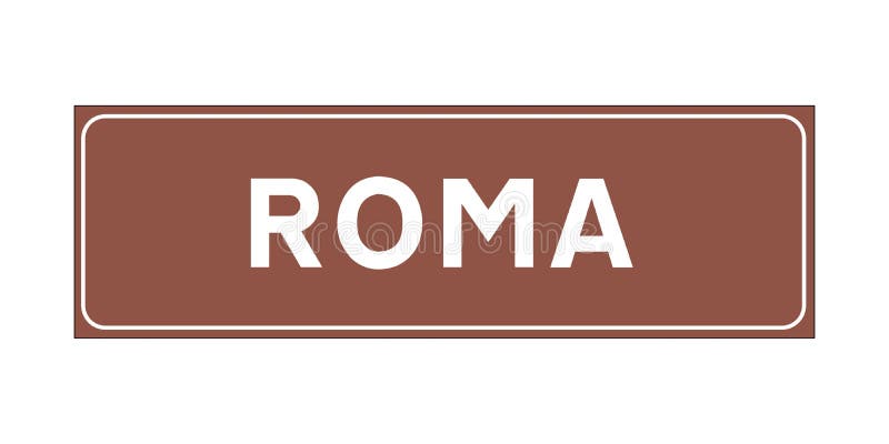 Rome entrance road sign stock illustration. Illustration of direction ...