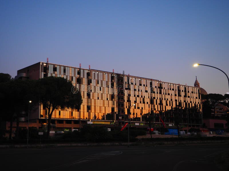 Rome, Eur District, Building, Workplace, Industrial Area Stock Image ...