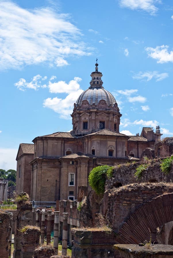 Rome - Fori imperiali stock image. Image of ancient, archaeological ...