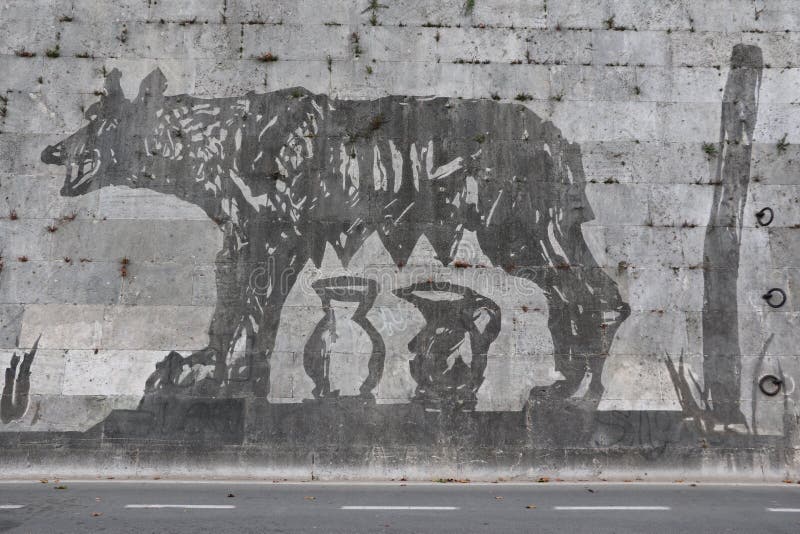 Rome Graffiti editorial stock image. Image of painting - 76704909