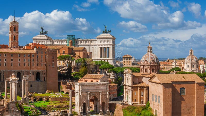 Rome historical center stock image. Image of site, tower - 274276817