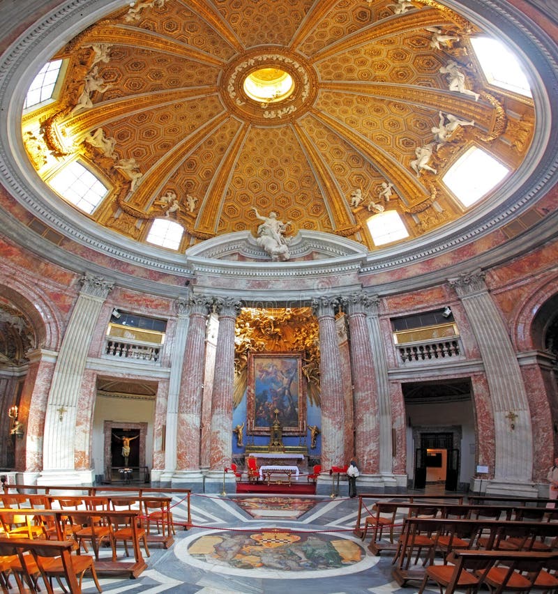 Rome Interior in Church Saint Andrea Al Quirinale Editorial Image ...