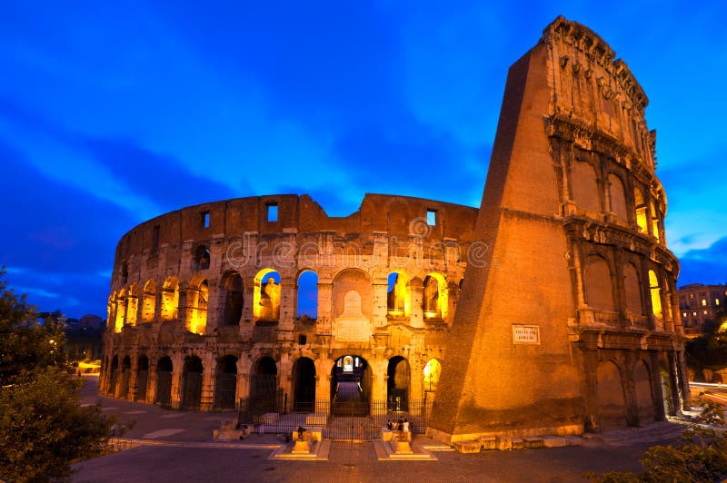 Rome, Italy stock photo. Image of dusk, colourful, night - 22964172