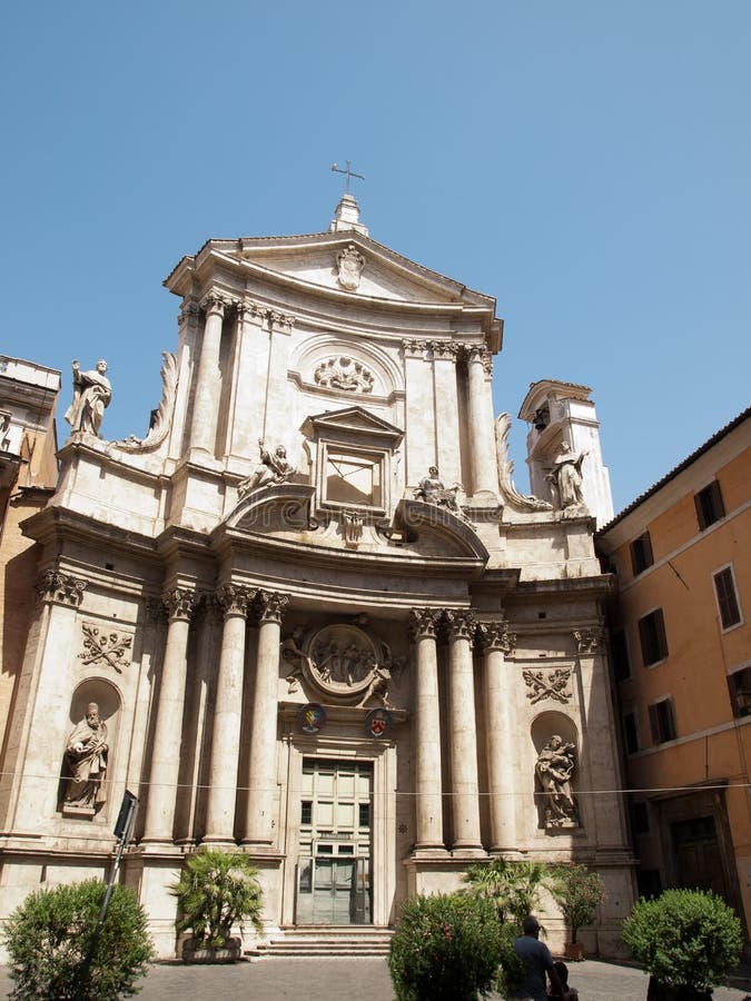 Rome-Italy stock photo. Image of baroque, catholic, facade - 26708094