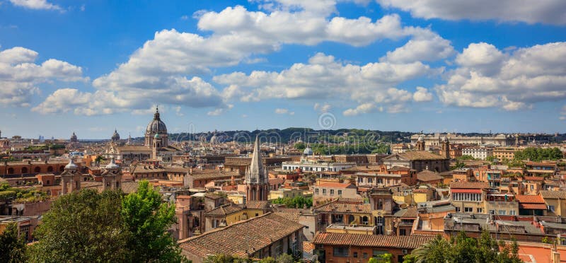 Rome, Italy - Aerial view stock image. Image of building - 91683567