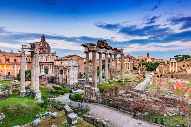 Rome, Italy stock image. Image of facade, empire, grass - 168456963