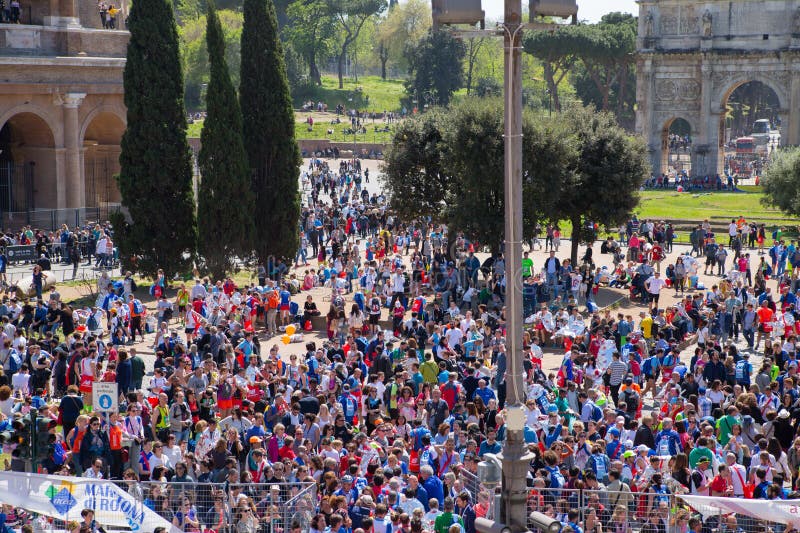 Ruins of Coliseum, Panoramic View Inside of Great Ancient Stadium ...
