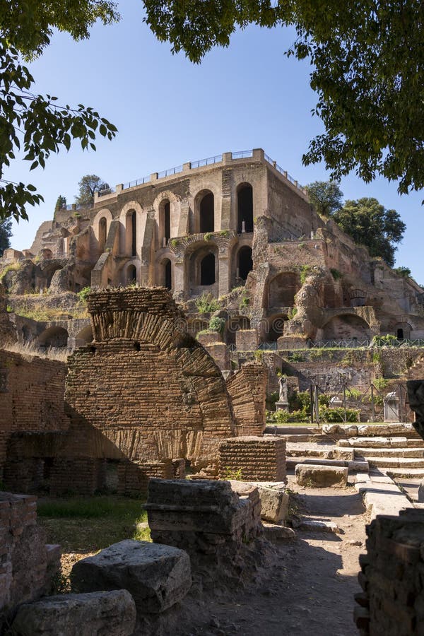 View of the Ancient Structures of the Roman Forum Editorial Stock Image ...