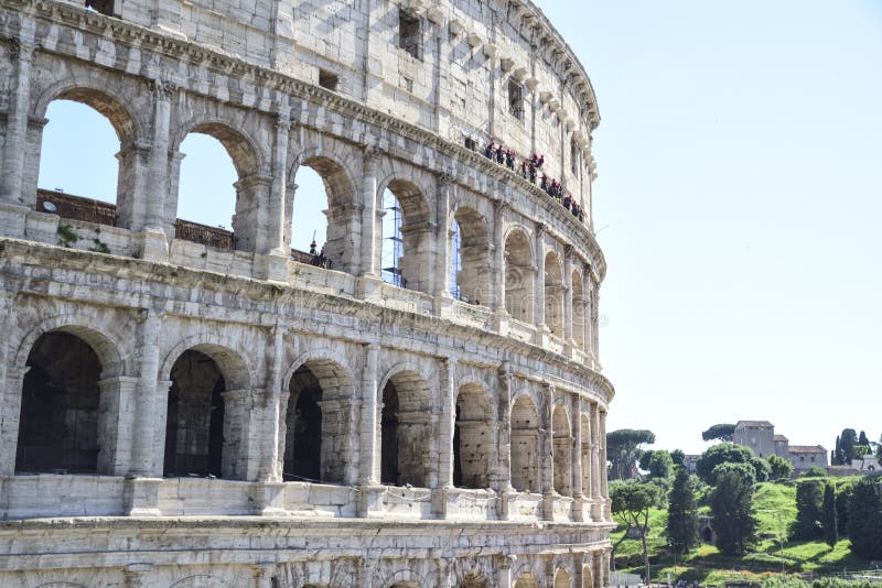 Rome, Italy, Colosseum during a Conservative Restoration Stock Photo ...