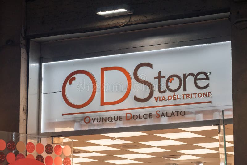 Logo and sign of ODStore editorial photo. Image of brand - 272681606