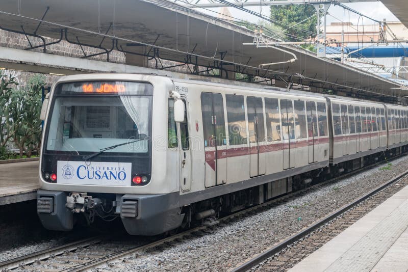 Metro Train at Piramide Metro Station in Rome Editorial Image - Image ...