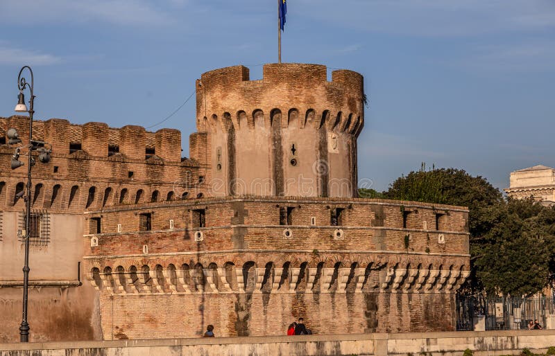 Saint Angelo Castle in Rome, Italy Editorial Stock Image - Image of ...