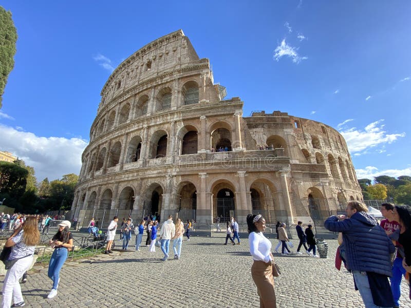 Ancient Ruins in the Roman Forum and Colosseum Area in Rome, Italy ...