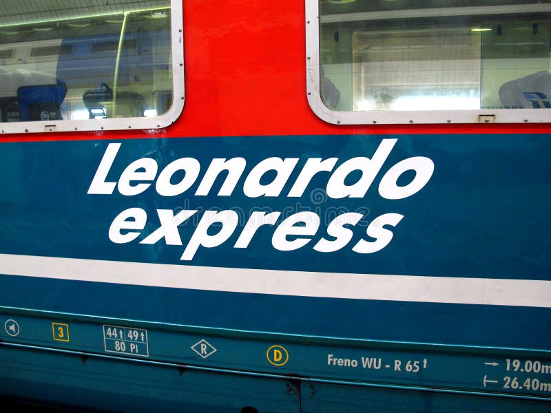 Rome, Italy - 18 Jul 2011: the Train Leonardo Express in Termini ...