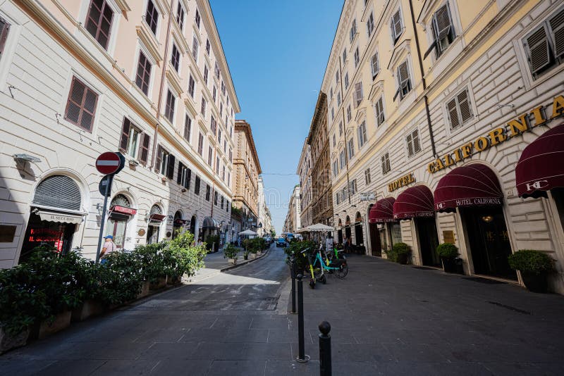 Rome, Italy - July 27, 2022: Hotel California in Rome, Italy Editorial ...