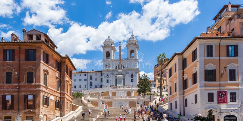 The Spanish Steps in Rome, Italy Editorial Photography - Image of ...
