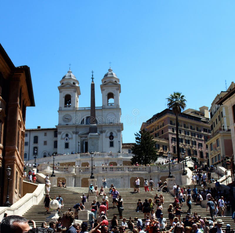 Rome, Italy, June 2, 2017 Rome Spanish Steps Editorial Image - Image of ...