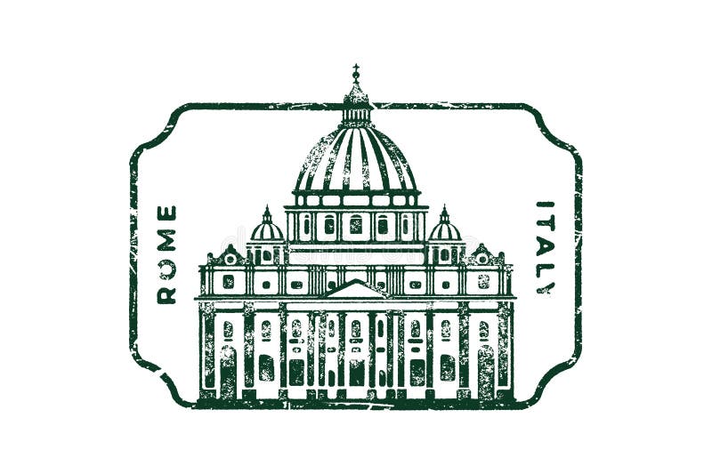 Rome italy stock illustration. Illustration of cartoon - 272036065