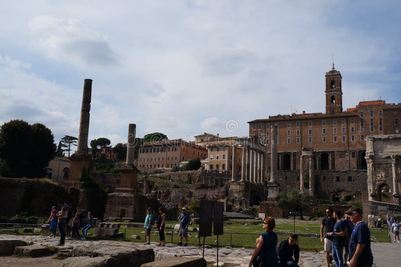 The Ancient Structures of the Roman Forum Editorial Photography - Image ...