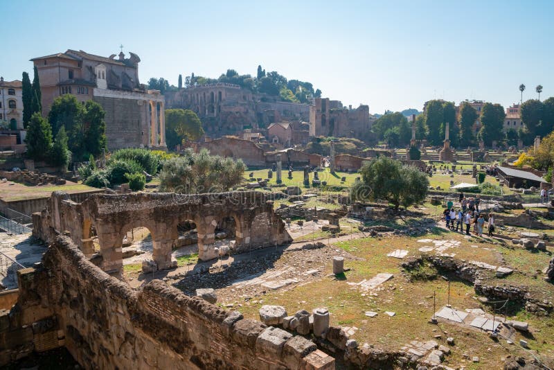 Forum of Caesar, Rome editorial stock photo. Image of columns - 17580983