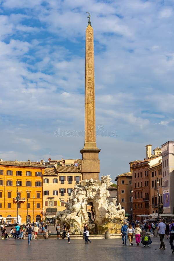Rome, Italy - October 2022: Piazza Navona Square in Center of Rome ...