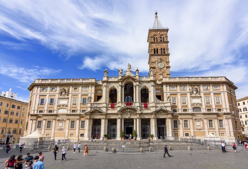 Rome, Italy - October 2022: Santa Maria Maggiore Basilica in Rome ...