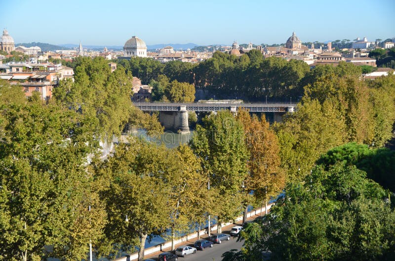 Rome, Italy. Panoramic View Stock Image - Image of rome, architecture ...