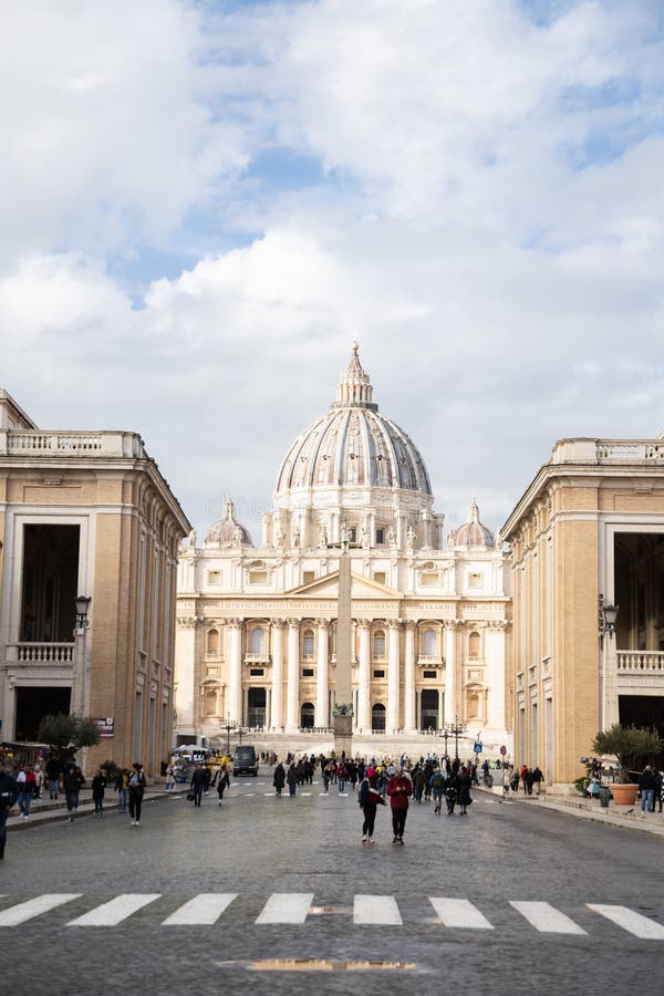 Rome, Italy - 01 16 2023: St. Peters Basilica in Vatican Editorial ...