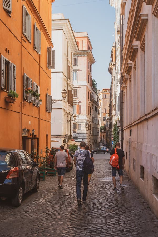 Rome, Italy - 27.10.2019: Streets of Rome, People Activity Editorial ...