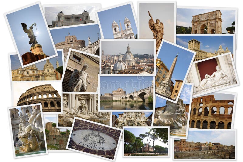 Rome collage stock image. Image of ruins, roman, city - 38666851