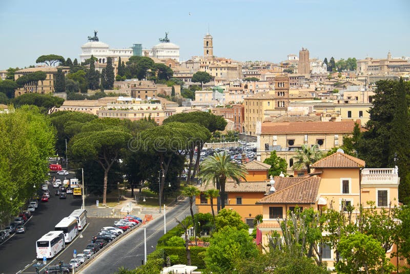 Rome landscape editorial image. Image of cityscape, italian - 80058140