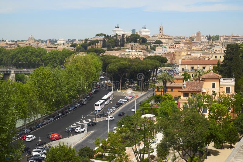 Rome landscape editorial stock image. Image of garden - 80058154