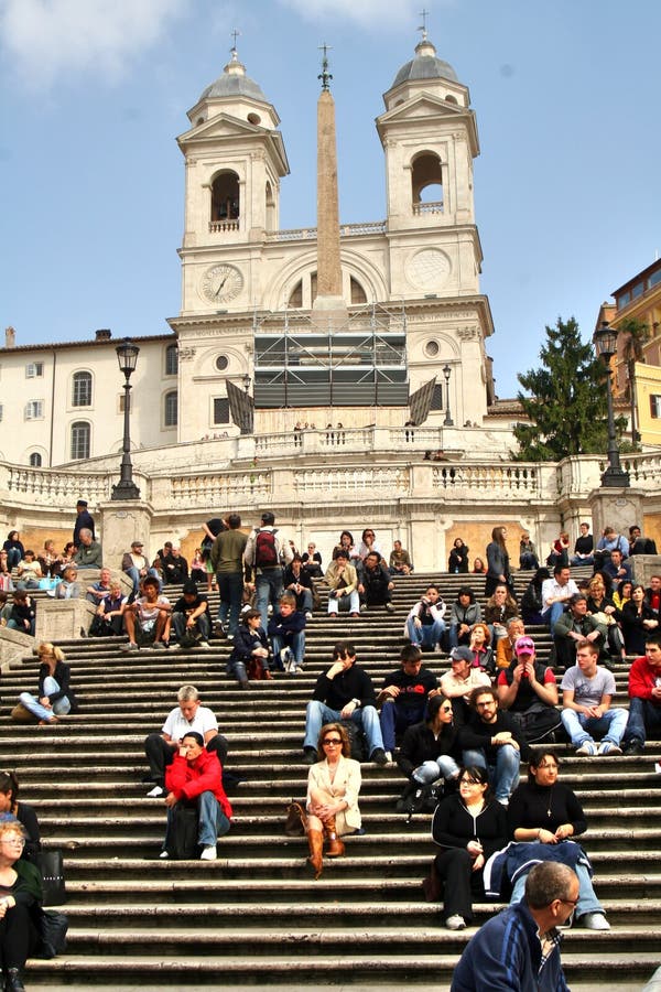 Rome, Latium, Italy, Spanish Steps, Editorial Photography - Image of ...