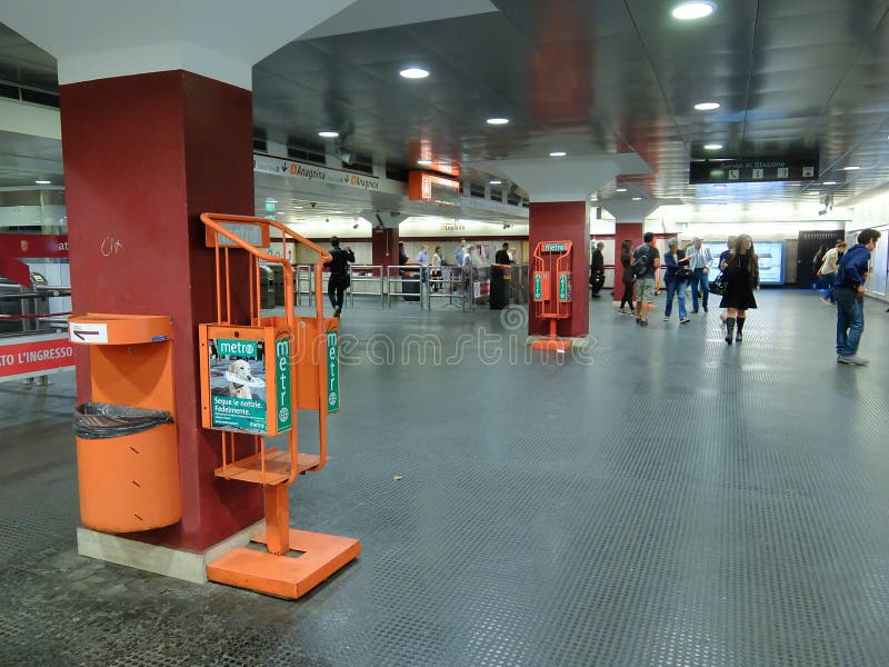 Rome Metro, Italy editorial photography. Image of travelers - 45463817