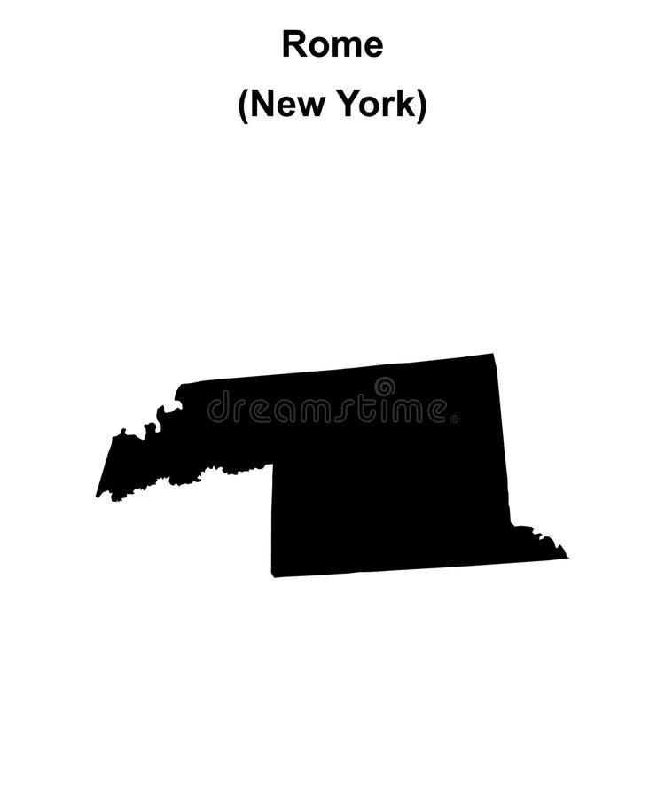 Rome outline map stock vector. Illustration of rome - 357490183