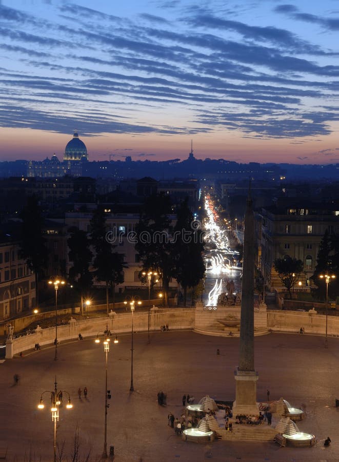 Rome at night stock photo. Image of durable, pope, panorama - 1886406