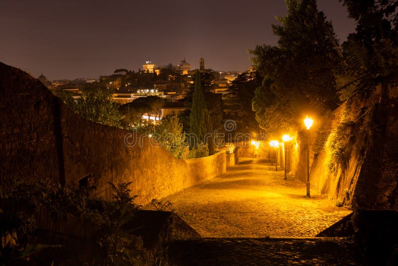 Rome by night stock image. Image of della, rome, night - 59287945