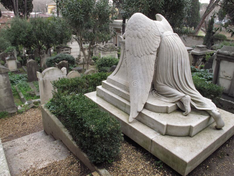 Rome the Non Catholic Cemetery Editorial Stock Image - Image of ...
