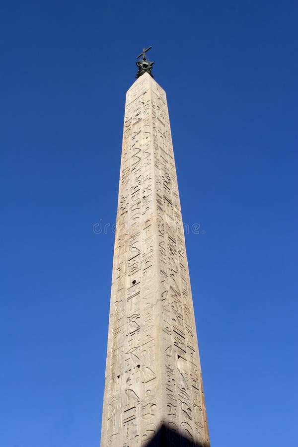 Rome - Obelisk for the Lateran Basilica Stock Photo - Image of italy ...