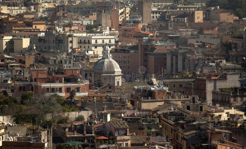 Rome Overview with Monument Stock Photo - Image of basilica, ancient ...