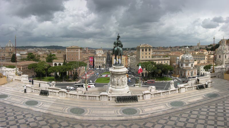 Rome panorama stock photo. Image of architecture, outside - 4636172