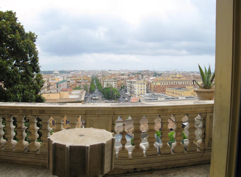 Rome panorama stock image. Image of italy, foliage, city - 56418029