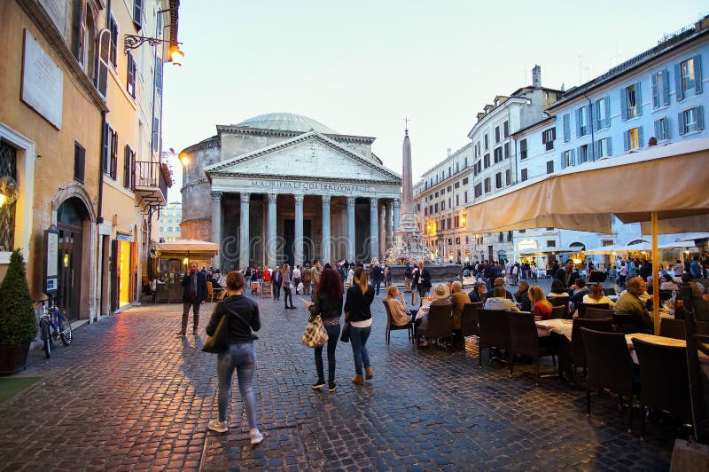 Rome, pantheon editorial stock photo. Image of rome, italy - 13233638