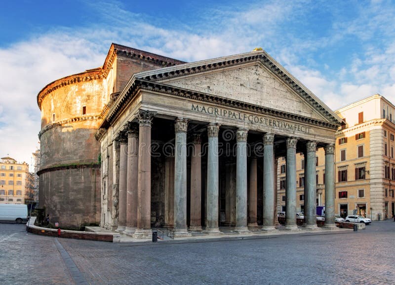 Rome - pantheon stock image. Image of landmark, monument - 39762767