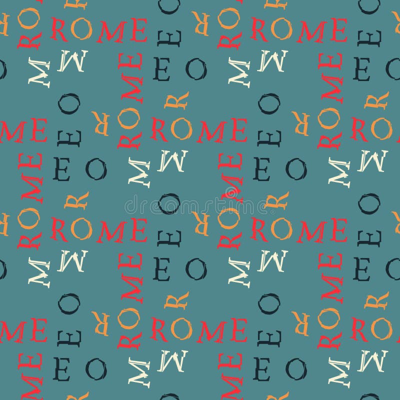Rome Pattern Seamless Design Stock Vector - Illustration of tiber ...