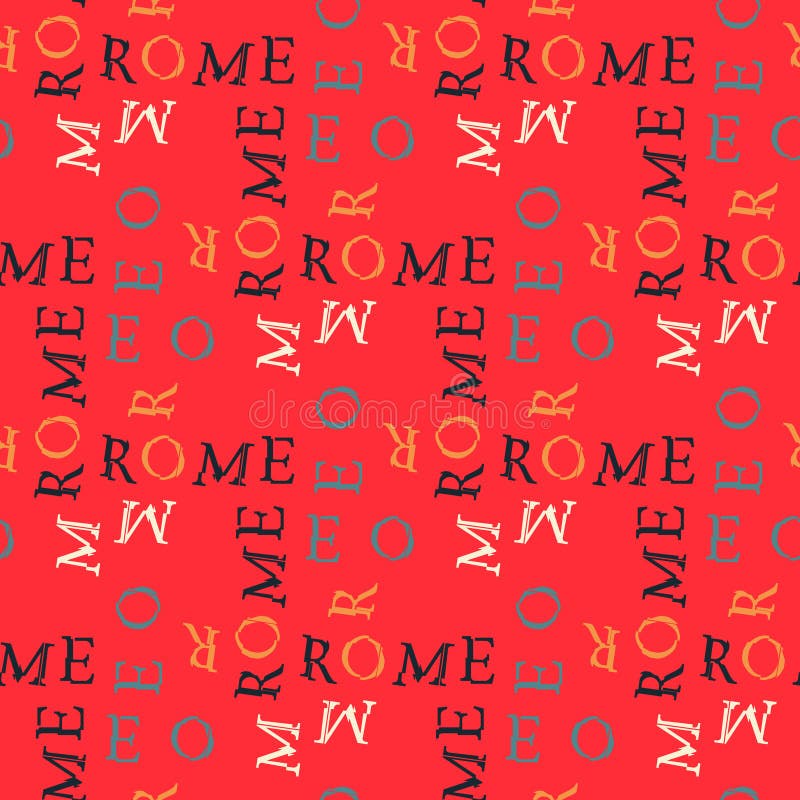 Rome Pattern Seamless Design Stock Vector - Illustration of pattern ...