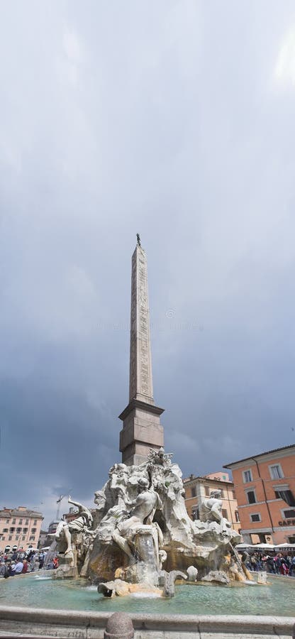 Rome - Piazza di Navona stock photo. Image of baroque - 4963040