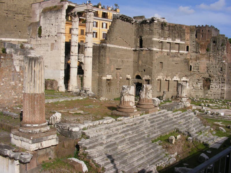 Podium Temple Mars Forum Augustus Stock Photos - Free & Royalty-Free ...