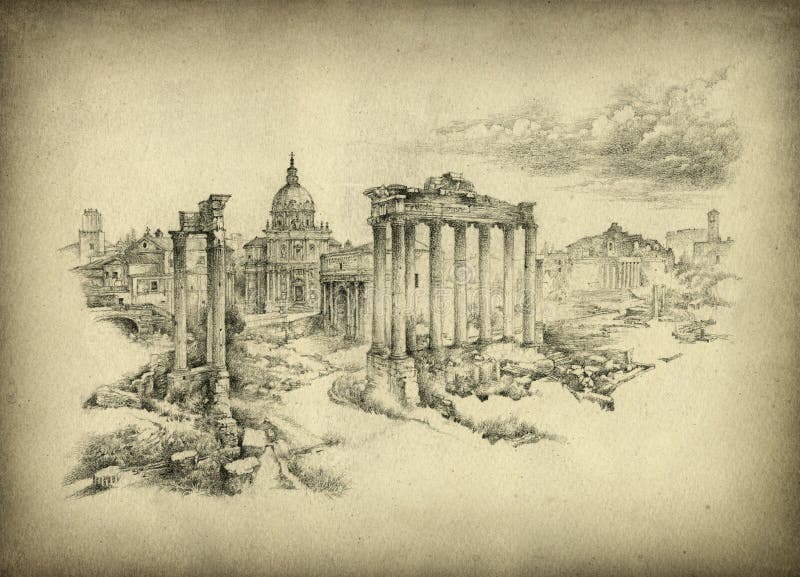 Roman Forum Stock Illustrations – 805 Roman Forum Stock Illustrations ...